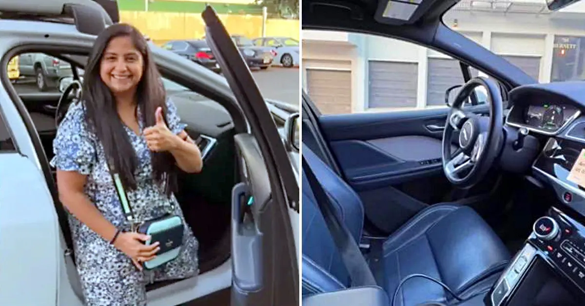 Indian woman shares her experience of riding in a driverless Jaguar I ...